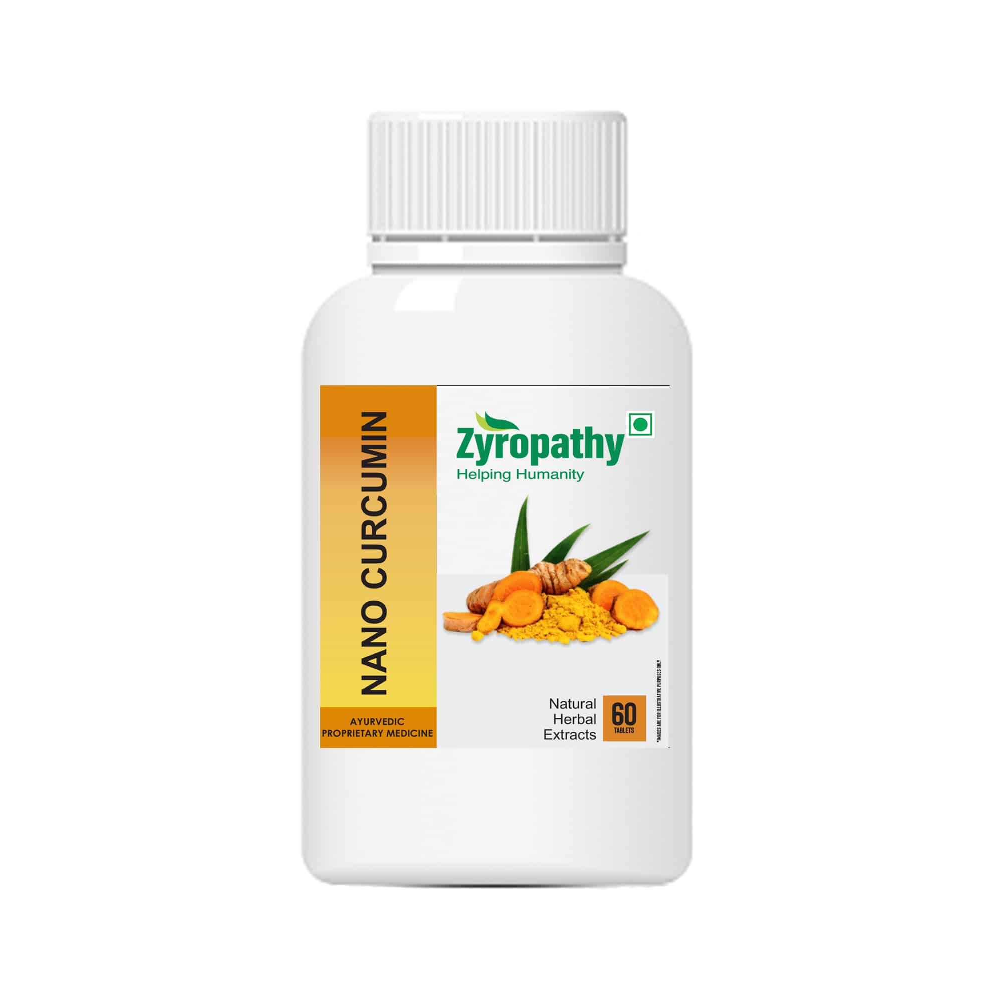 NANO CURCUMIN(PACK OF 60 Tablets) - Zyropathy