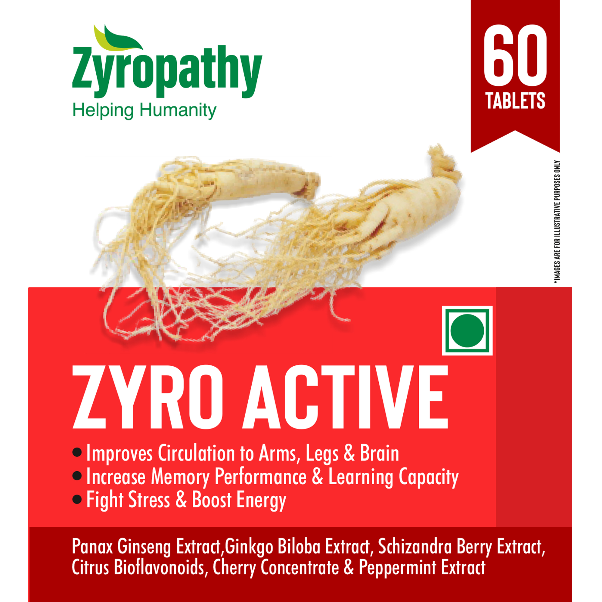ZYRO ACTIVE(PACK OF 60 TABLETS) - Zyropathy